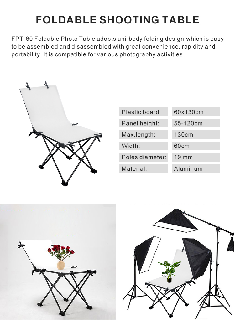 Foldable Shooting Table FPT-60
